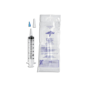 Medline Feeding and Irrigation Kit with Flat-Top 60-cc Piston Syringe ...