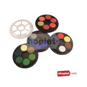 Chartpak Watercolor Wheel, 24 Opaque Colors, 3-1/4"x3-1/4"x1-1/2 ...