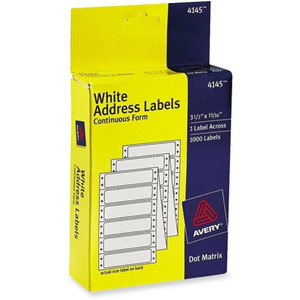 Avery Continuous Form Computer Labels - AVE4145 - Shoplet.com