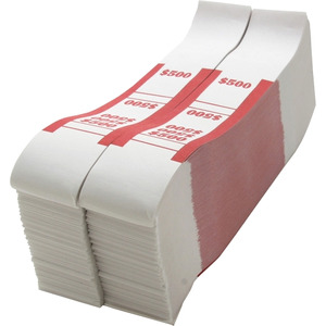 Sparco White Kraft ABA Bill Straps - SPRBS500WK - Shoplet.com