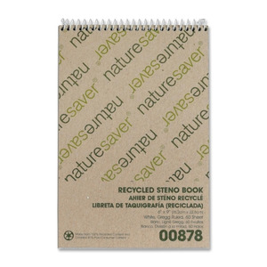 Nature Saver Recycled Steno Book - NAT00878 - Shoplet.com