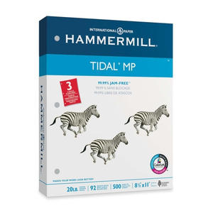 Hammermill Tidal 8.5x11 3-Hole Punched Laser Copy & Multipurpose Paper ...