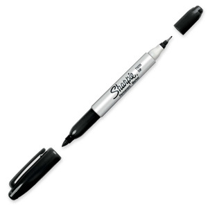 Sharpie Twin Tip Permanent Markers - SAN32201 - Shoplet.com