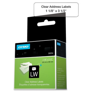 Dymo Clear Address Labels - DYM30254 - Shoplet.com