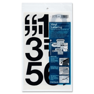 Chartpak Permanent Adhesive Vinyl Numbers - CHA01170 - Shoplet.com
