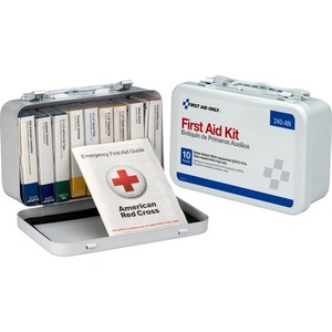 FIRST AID ONLY, INC. First Aid Only 10-unit ANSI 64-piece First Aid Kit ...