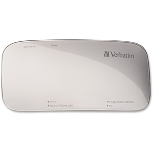 Verbatim Universal Card Reader, USB 3.0 - Silver - VER97706 - Shoplet.com