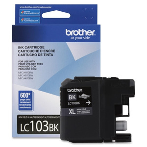 Brother Genuine Innobella LC103BK High Yield Black Ink Cartridge ...