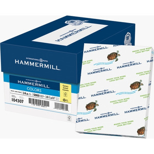 Hammermill Colors Recycled Copy Paper - Canary - HAM104307 - Shoplet.com
