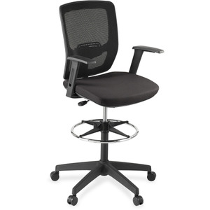 Lorell Breathable Mesh Mid-Back Stool - LLR84564 - Shoplet.com