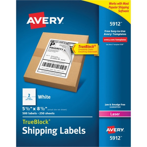 Avery TrueBlock Shipping Label - AVE5912 - Shoplet.com
