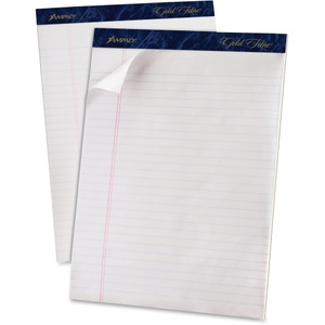 TOPS Gold Fibre Ruled Perforated Writing Pads - Letter - TOP20031R ...
