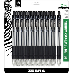 Zebra Pen Z-Grip Retractable Ballpoint Pens - ZEB22218 - Shoplet.com