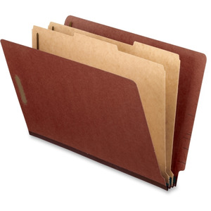 Pendaflex 2-divider End Tab Classification Folder - PFXH1250R - Shoplet.com