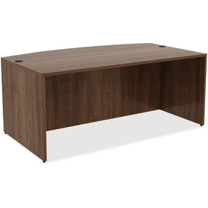 Lorell Essentials Series Bowfront Desk Shell - LLR69952 - Shoplet.com