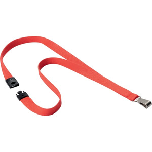 DURABLE Premium Textile Lanyard with Safety Release - DBL8127136 ...
