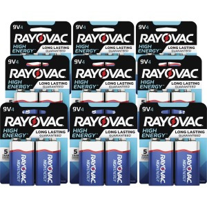 Rayovac High-Energy Alkaline 9-Volt Battery 4-Packs - RAYA16044TKCT ...