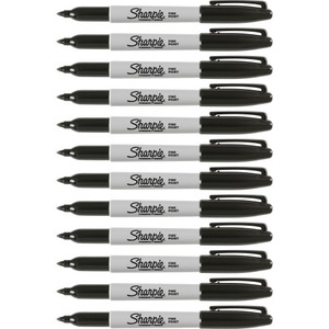 Sharpie Fine Point Permanent Ink Markers - SAN30051DZ - Shoplet.com