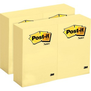 Post-it Notes Original Notepads - MMM659YWBD - Shoplet.com