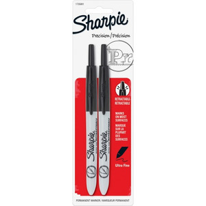 Sharpie Retractable Ultra-Fine Point Permanent Markers - SAN1735801BX ...