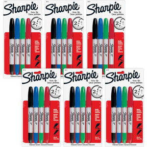 Sharpie Twin Tip Permanent Markers - SAN32174PPBG - Shoplet.com
