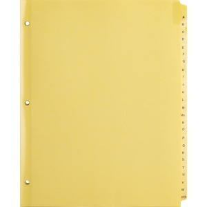 Business Source A-Z Clear Plastic Tab Index Dividers - BSN01806 ...