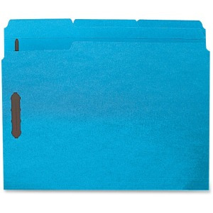 Business Source 1/3 Tab Cut Letter Recycled Fastener Folder - BSN17267 ...