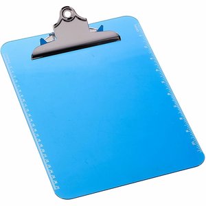 Business Source Spring Clip Plastic Clipboard - BSN01863 - Shoplet.com