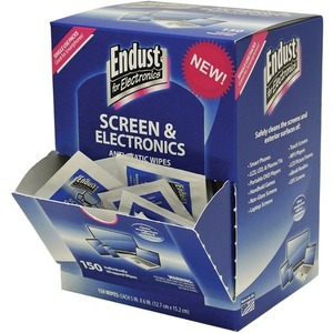 Endust Screen/Electronics Clean Wipes - NRZ14316 - Shoplet.com