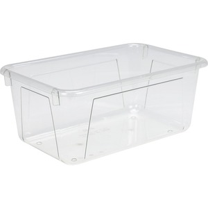 Storex Crystal Clear Cubby Bin - STX62464U05C - Shoplet.com