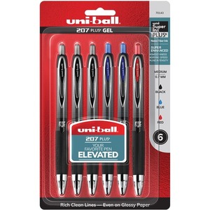 Uni-ball 207 Plus+ Gel Pens - UBC70143 - Shoplet.com