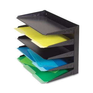 MMF Horizontal Desk File Trays - MMF2645HLBK - Shoplet.com