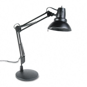 Electrix Portable Incandescent Swing Arm Desk Lamp - ELE2225ZBK ...