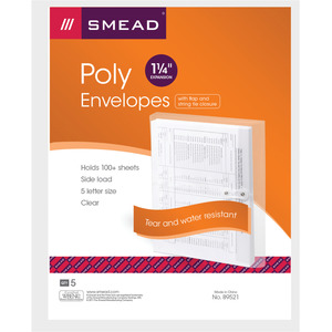Smead String Tie Closure Poly Envelopes - SMD89521 - Shoplet.com