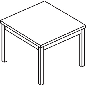 HON Laminate End Table, 24"W x 20"D - HON80193NN - Shoplet.com