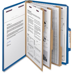 Smead SafeSHIELD Fasteners 3-Dividers Classification Folders - SMD14096 ...