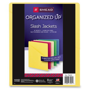 Smead Organized Up Slash-Style File Jackets - SMD75425 - Shoplet.com