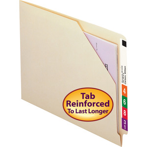 Smead End Tab File Jackets with Self-Master Reinforced Tab - SMD75700 ...