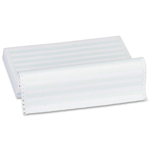 Sparco 1-part 1/6" Green Bar Computer Paper - SPR63541 - Shoplet.com