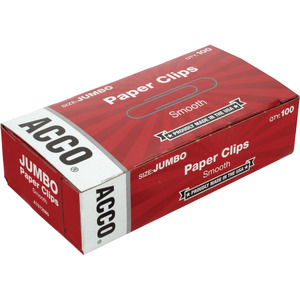 ACCO Economy Jumbo Smooth Paper Clips - ACC72580 - Shoplet.com