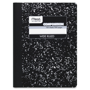 Mead Wide Ruled Composition Notebook - MEA09910 - Shoplet.com