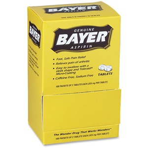 Bayer Aspirin Single Dose Packets - ACM12408 - Shoplet.com