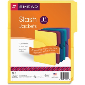 Smead Organized Up Slash-Style File Jackets - SMD75445 - Shoplet.com