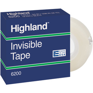Highland Scotch Highland Matte-finish Invisible Tape - MMM6200341000 ...