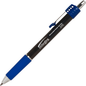 Integra Retractable Roller Gel Pen with Metal Clip - ITA30080 - Shoplet.com