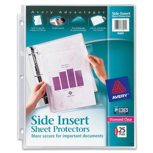 Avery Side Insert Sheet Protectors - AVE76001 - Shoplet.com