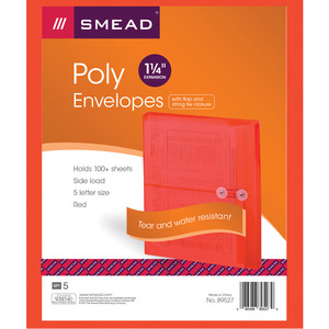 Smead String Tie Closure Poly Envelopes - SMD89527 - Shoplet.com