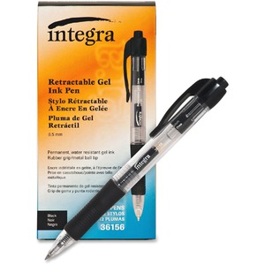 Integra Retractable 0.5mm Gel Pens - ITA36156 - Shoplet.com