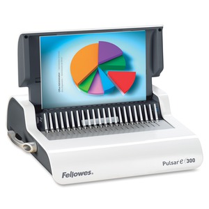 Fellowes Pulsar E 300 Electric Comb Binding Machine w/Starter Kit - FEL5216701 - Shoplet.com