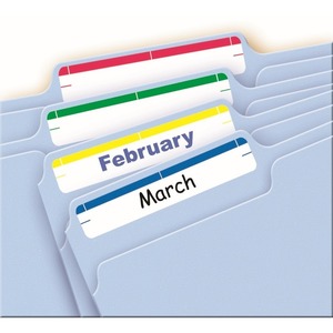 Avery File Folder Labels, Permanent Adhesive, Assorted Colors, 1/3 Cut ...